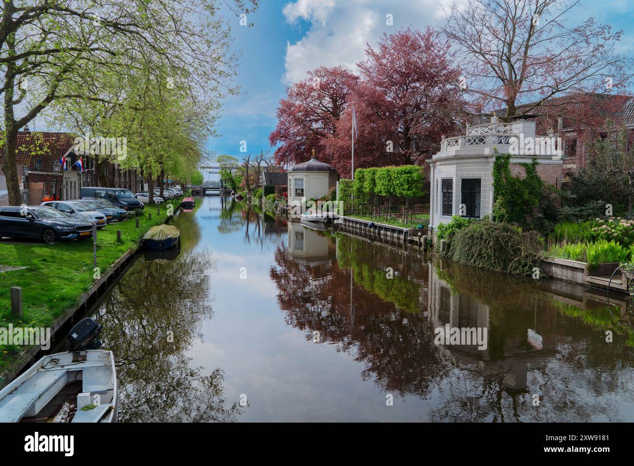 skyline of old town Edam Stock Photo - Alamy