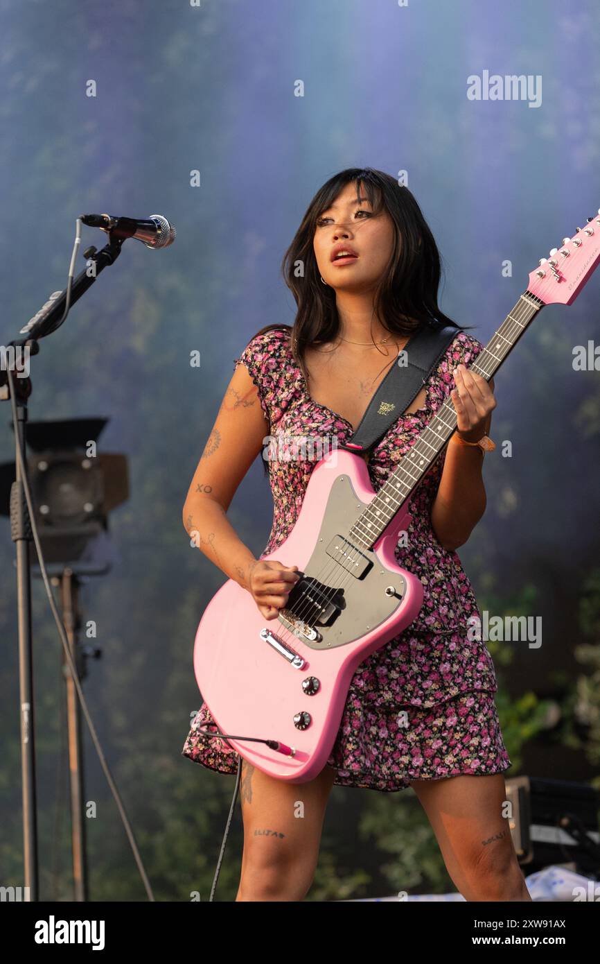 London, UK. Sunday August 18, 2024. Beabadoobee performs on the East ...