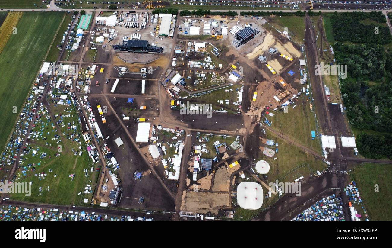 Aerial view of the Nova Rock festival Stock Photo - Alamy