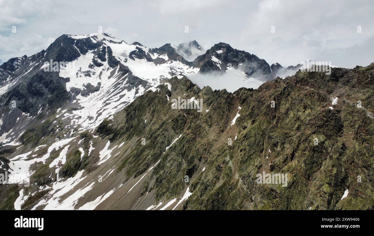 Scenery view of mountains in the austrian alps Stock Photo - Alamy