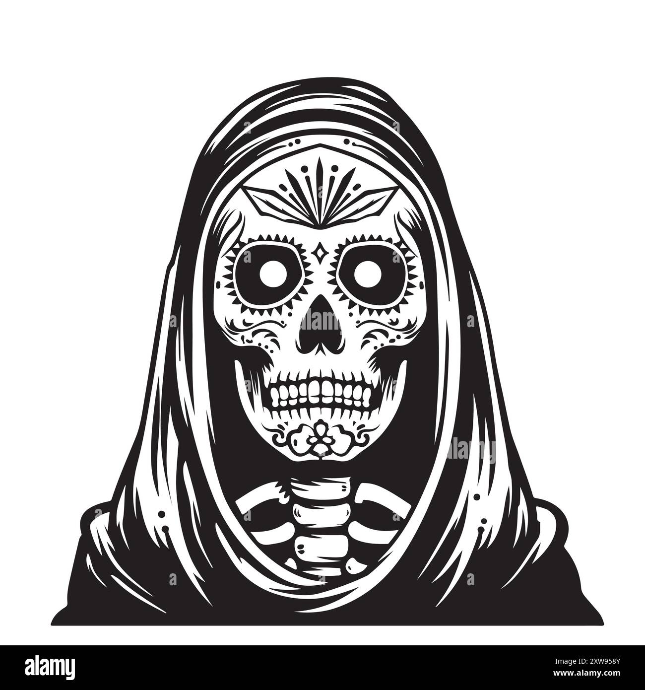 Angel and reaper clipart Black and White Stock Photos & Images - Alamy