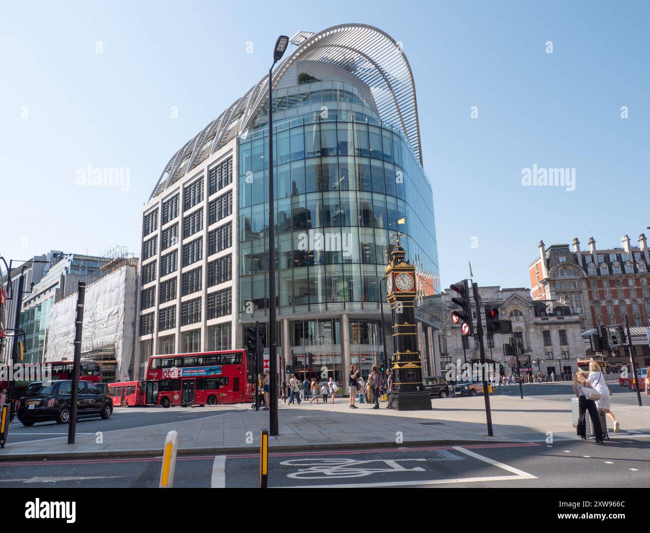 London, UK. The Peak office building in Victoria London. With Little ...