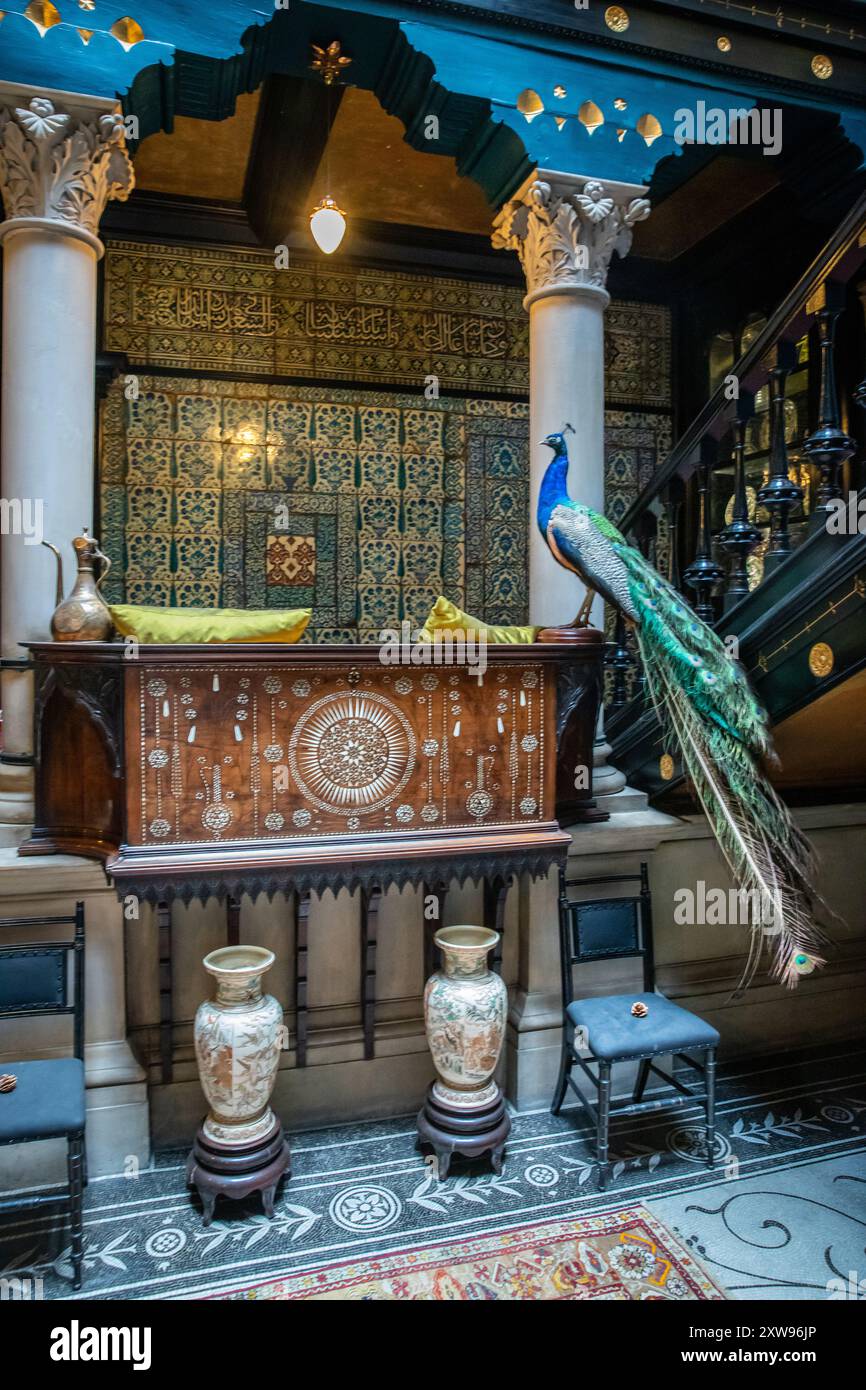 View of the Staircase Hall/Courtyard at Leighton House Museum Stock ...