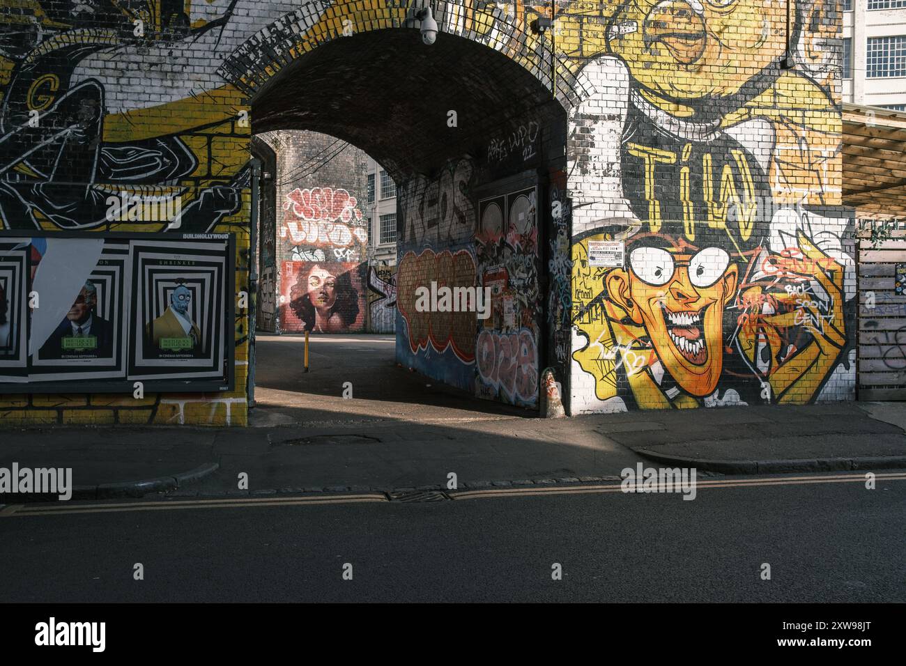 View of the Digbeth district in Birmingham, a former industrial area converted into an arts and ...
