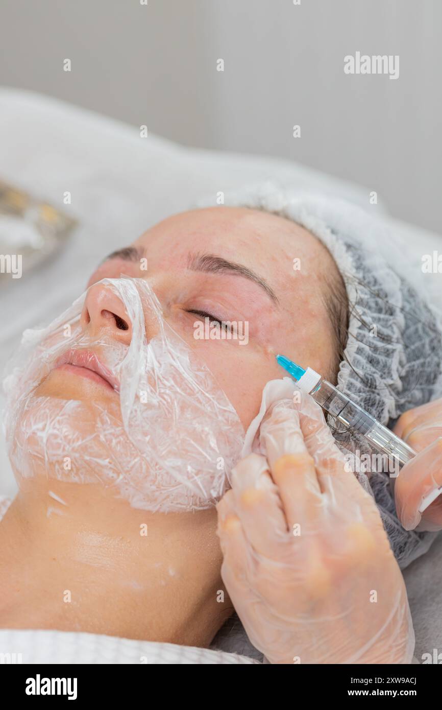 Beauty anti-aging injections biorevitalization face eyes mesotherapy ...