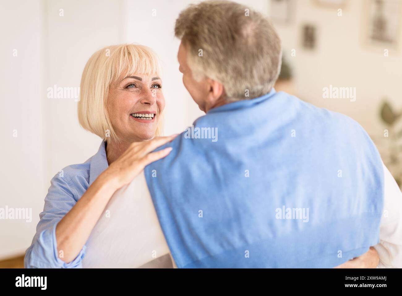 Mature couple cuddling other hi-res stock photography and images - Alamy