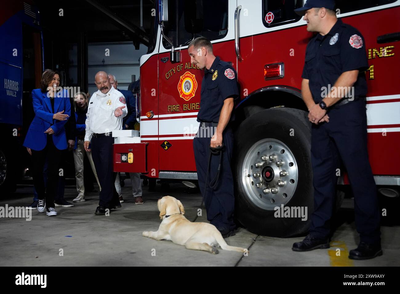 Democratic presidential nominee Vice President Kamala Harris, left ...