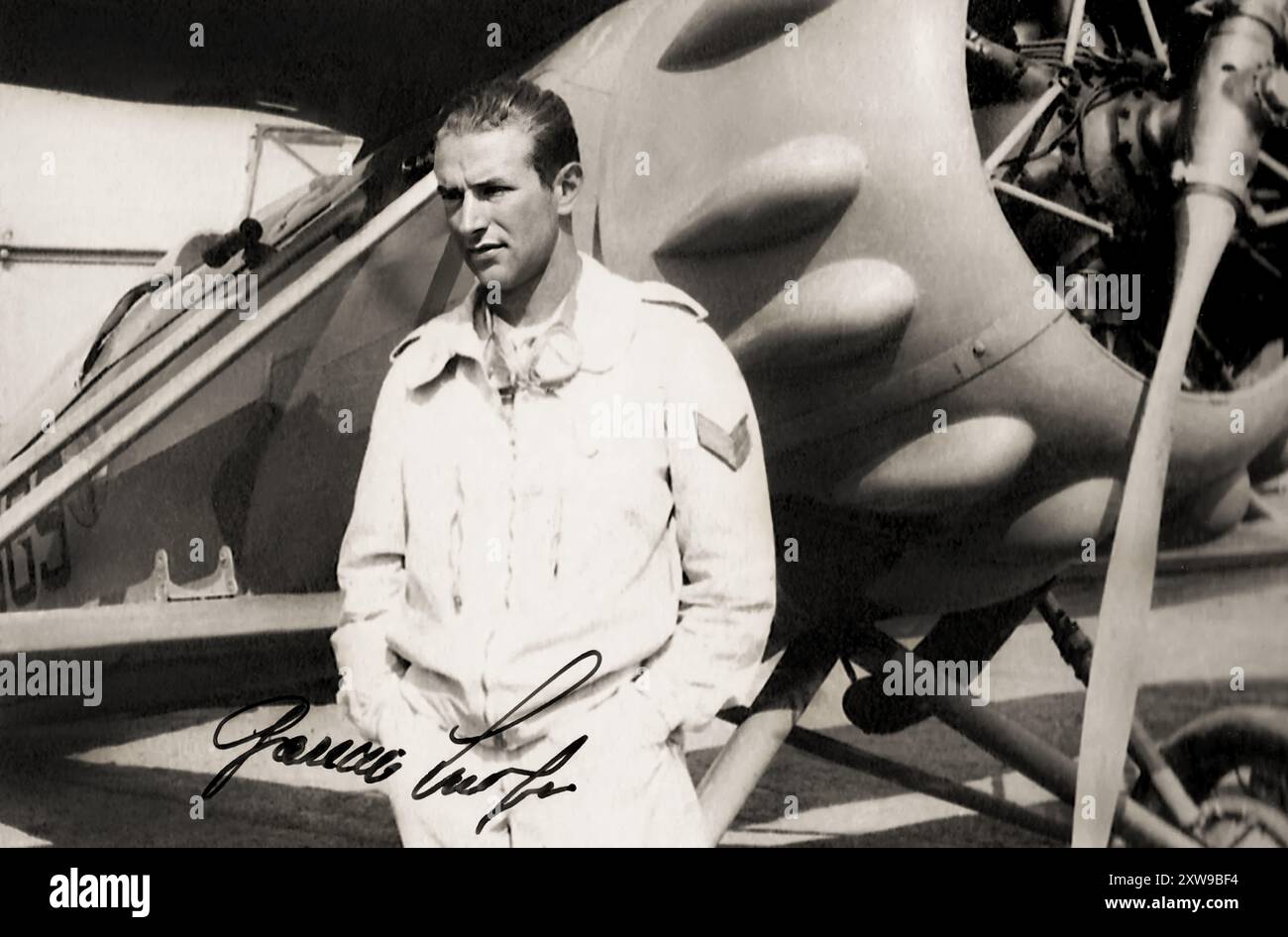 1939 c, ITALY : The italian aviator LUIGI GORRINI ( 1917 - 2014 ...