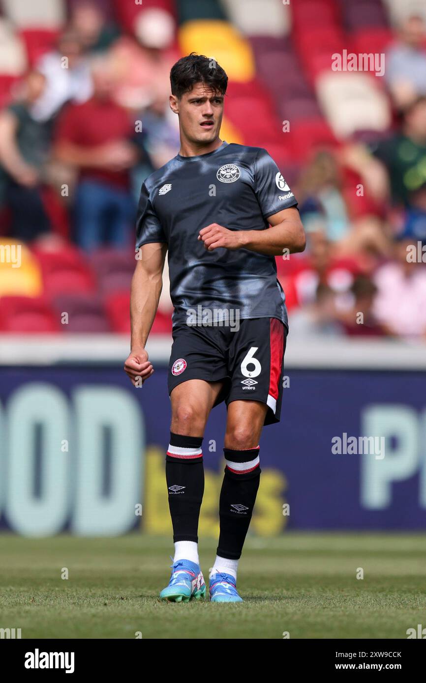 Christian Norgaard of Brentford during the Premier League match between ...