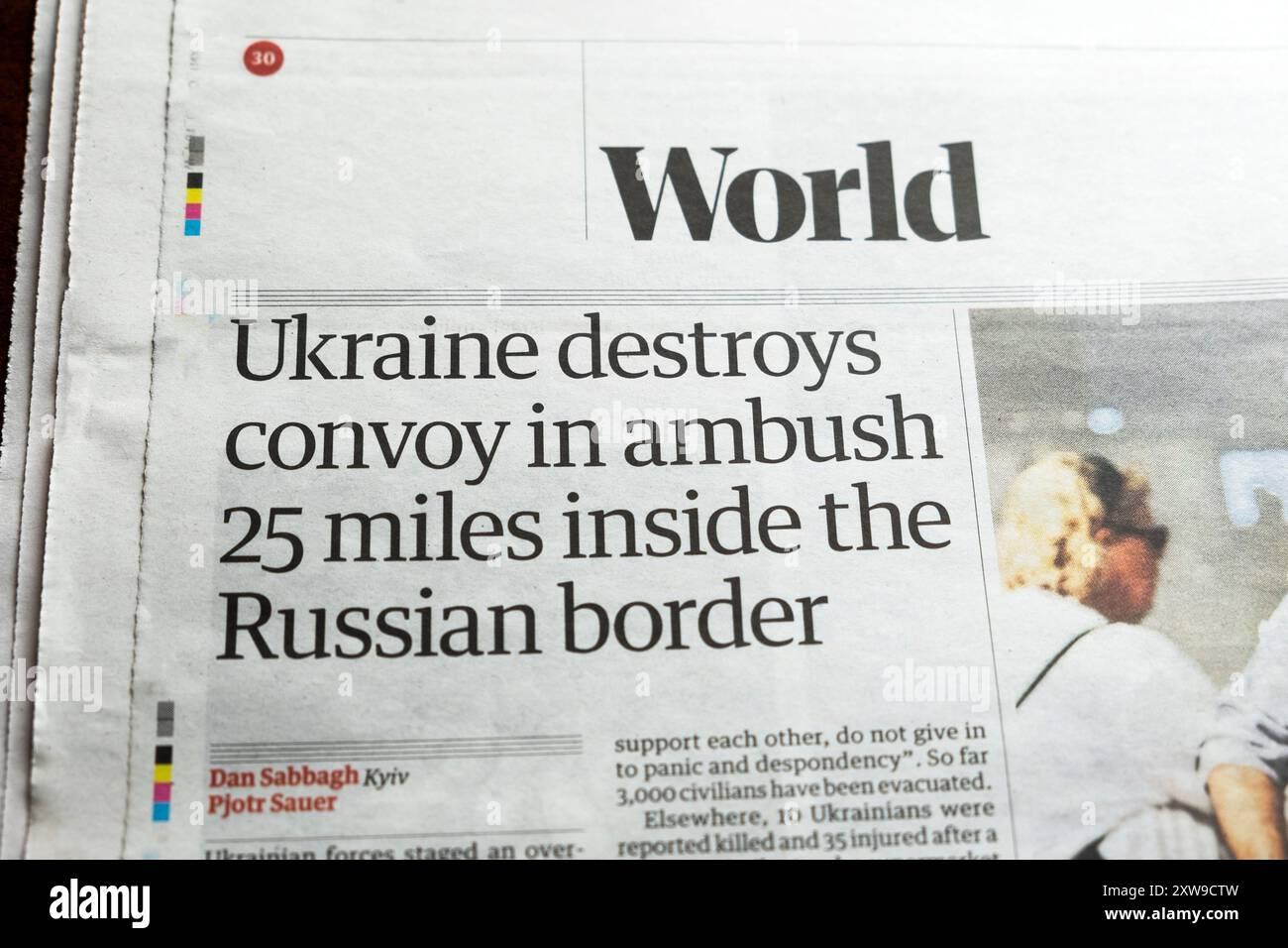 'Ukraine destroys convoy in ambush 25 miles inside the Russian border ...