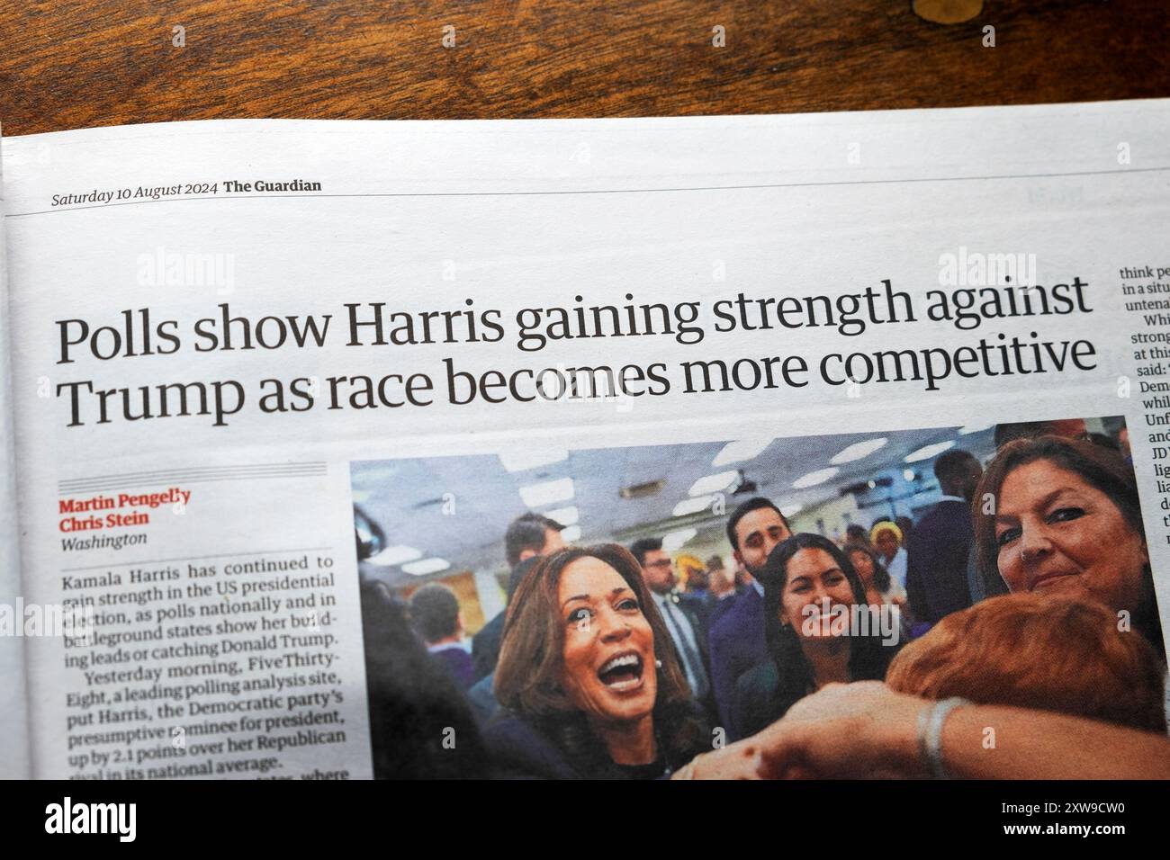 'Polls show (Kamala) Harris gaining strength against (Donald) Trump as ...