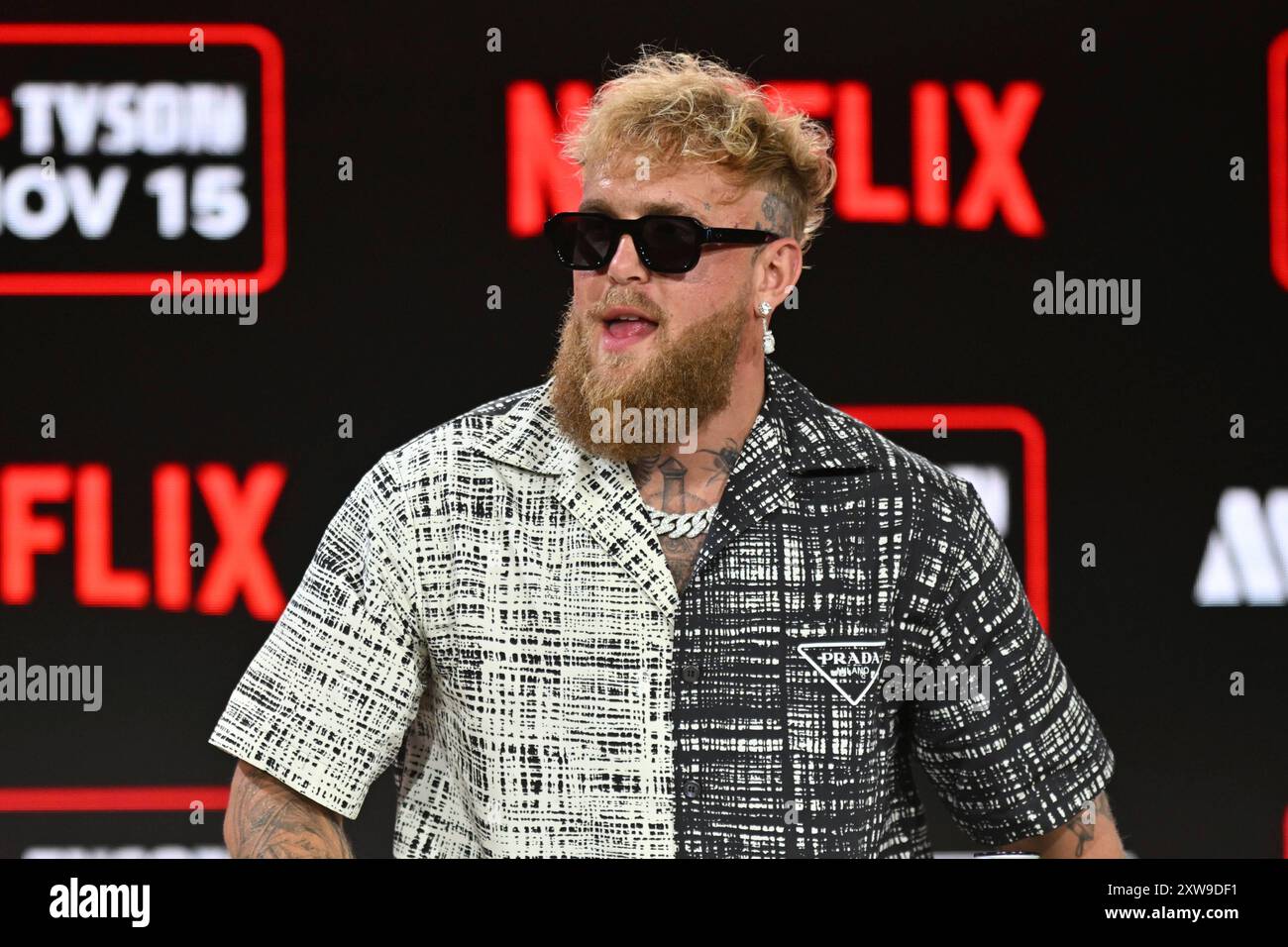 Photo by: NDZ/STAR MAX/IPx 2024 8/18/24 Jake Paul onstage during the ...