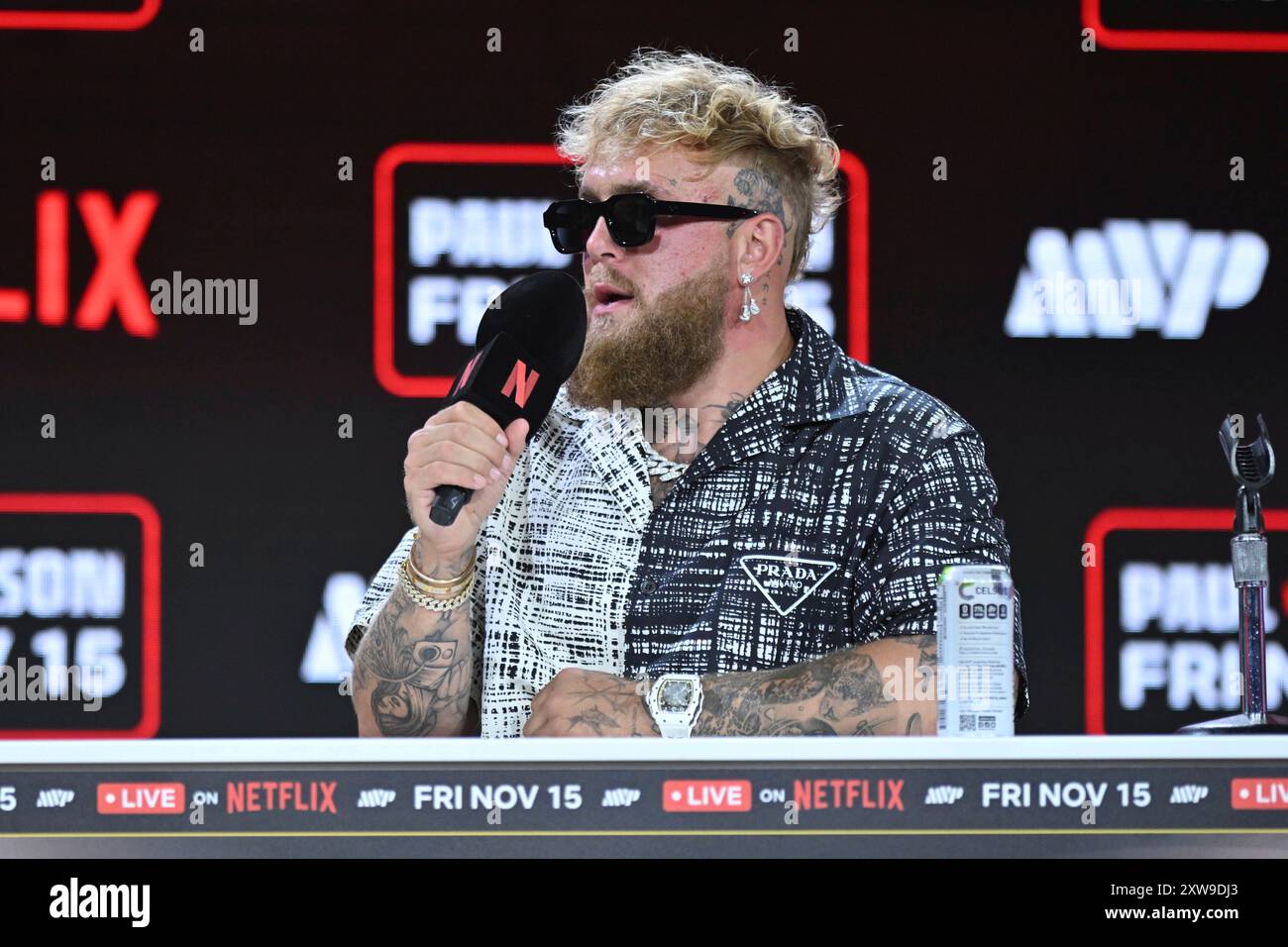 Photo by: NDZ/STAR MAX/IPx 2024 8/18/24 Jake Paul onstage during the ...