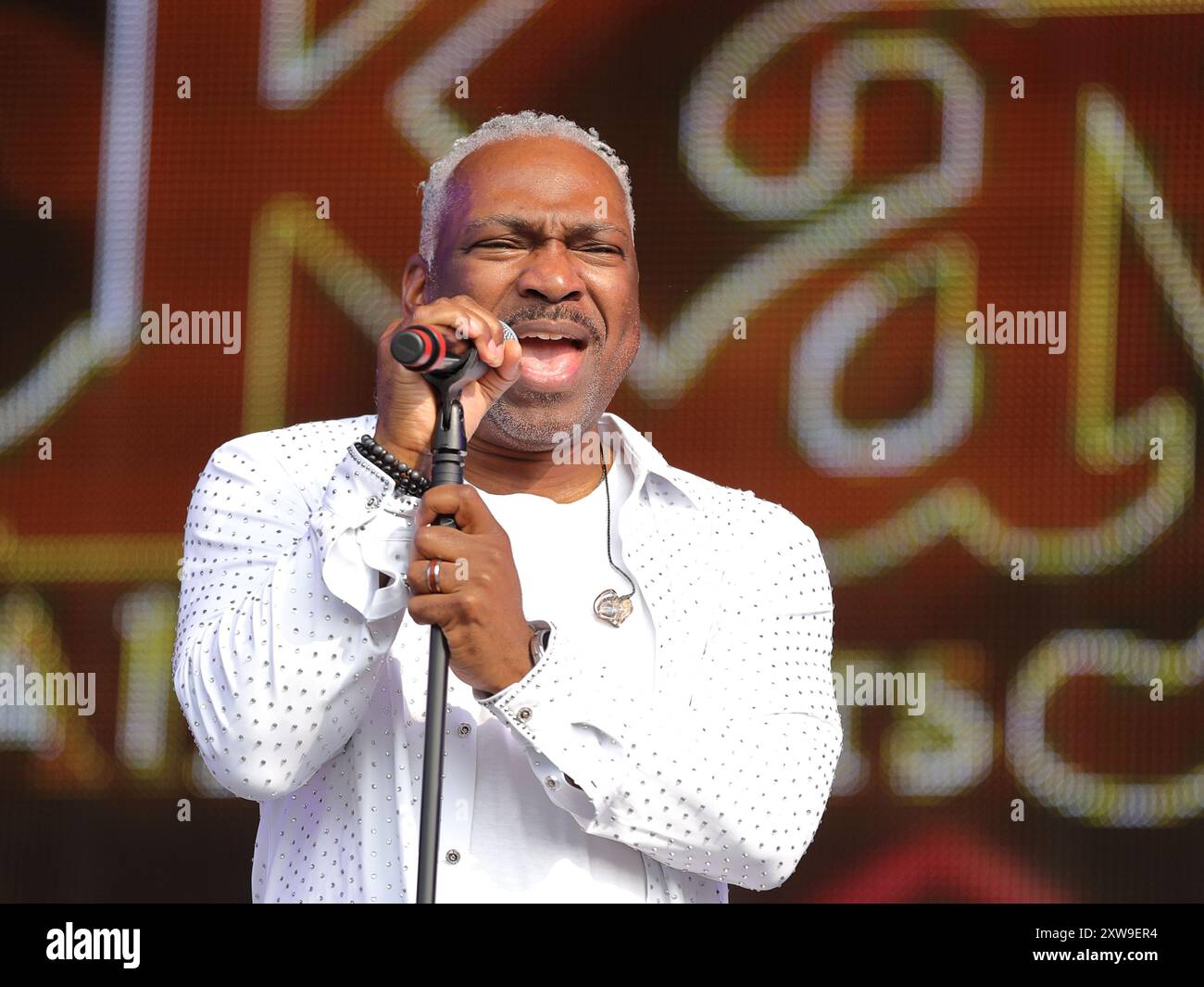 Henley-on-Thames, United Kingdom. 18th Aug, 2024. Earth Wind and Fire Experience by Al McKay ...