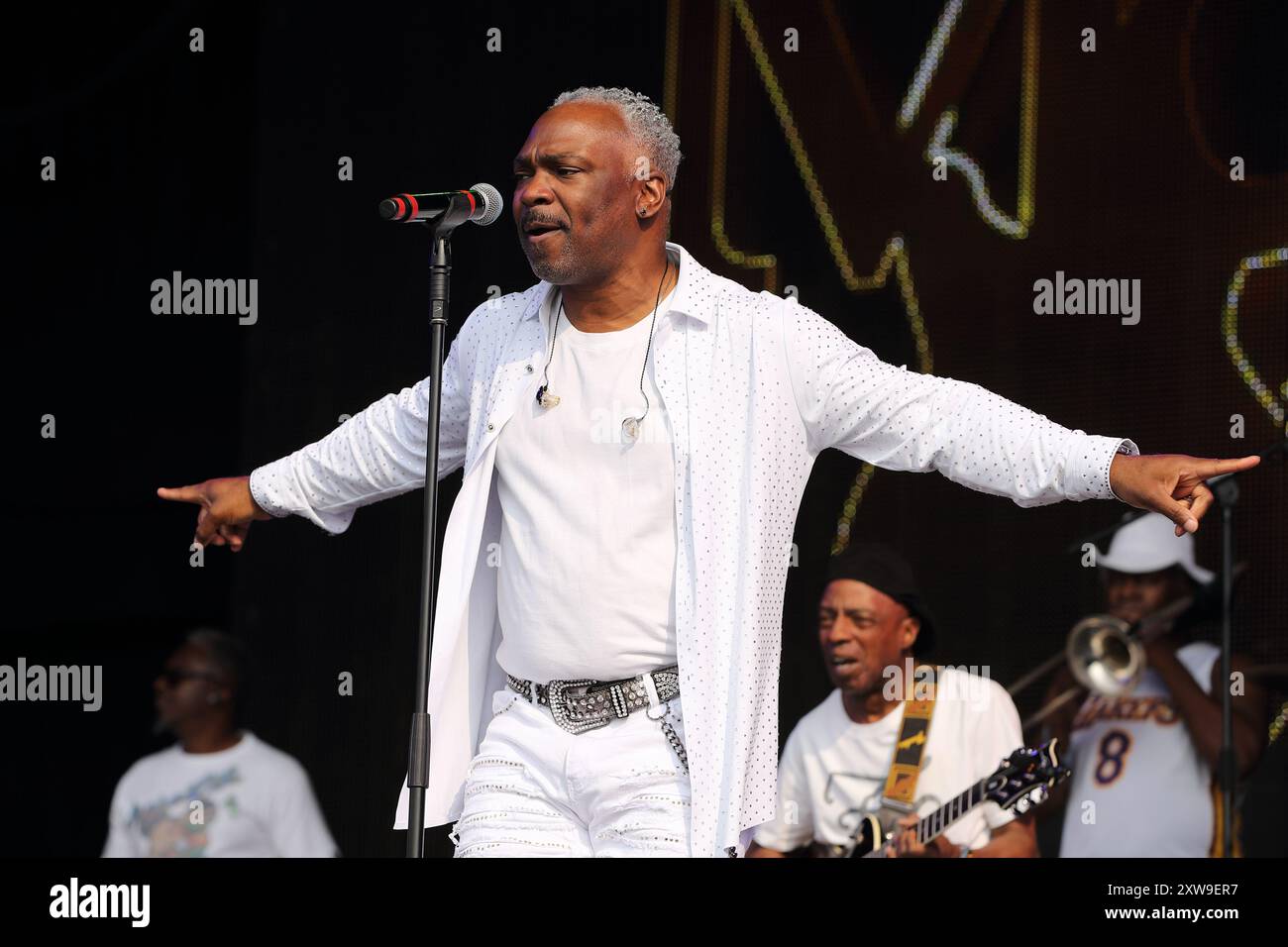 Henley-on-Thames, United Kingdom. 18th Aug, 2024. Earth Wind and Fire Experience by Al McKay ...