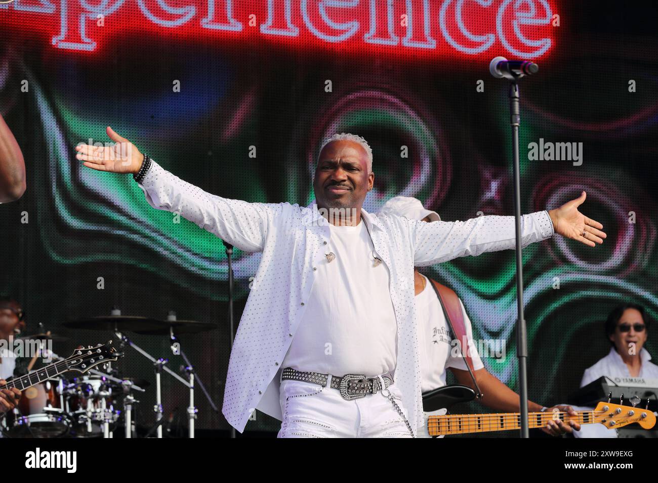 Henley-on-Thames, United Kingdom. 18th Aug, 2024. Earth Wind and Fire Experience by Al McKay ...