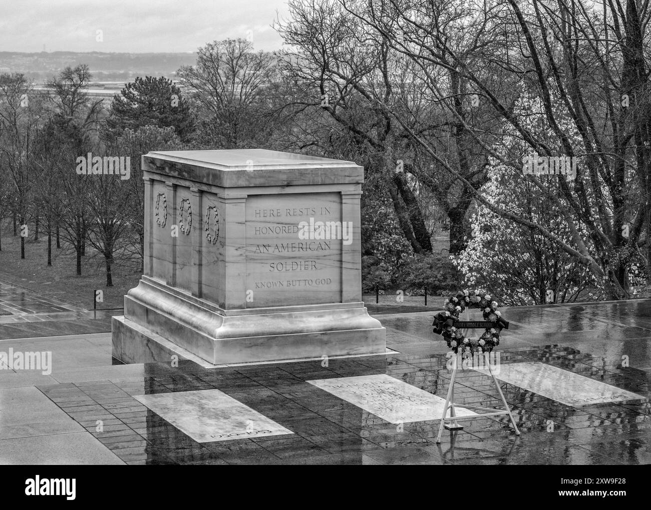 Us arlington tomb of unknown Black and White Stock Photos & Images - Alamy