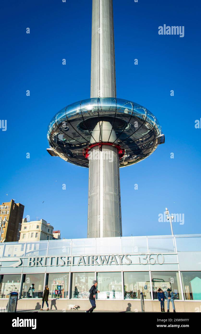Brighton, UK, Jan 5, 2022. A vertical photo shows the front view of ...