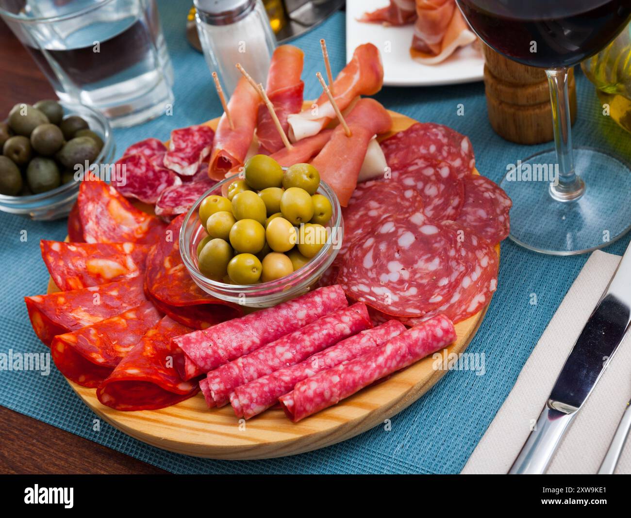 Set different types sausages hi-res stock photography and images - Alamy