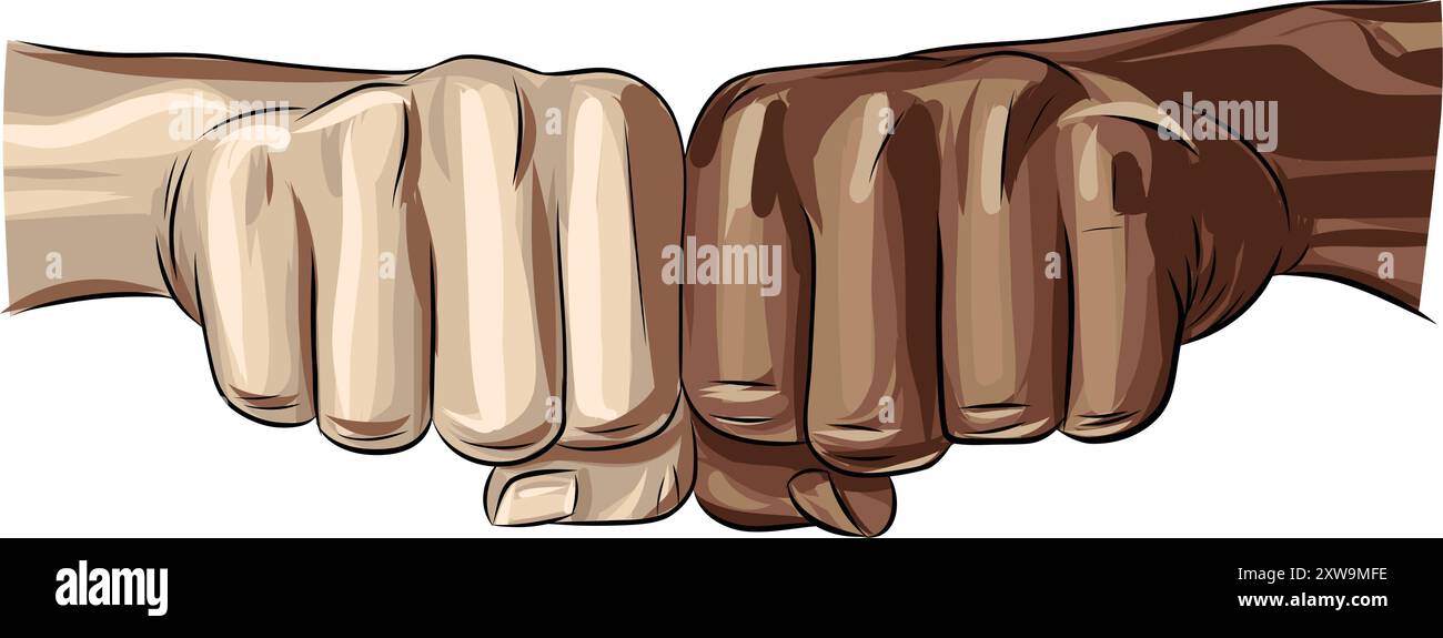 Determination fight Stock Vector Images - Alamy