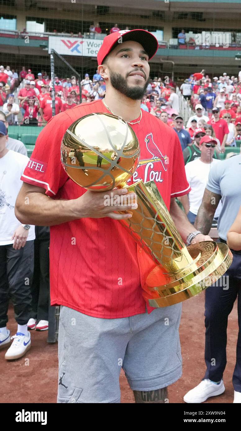 St. Louis, United States. 18th Aug, 2024. NBA World Champion Jayson ...