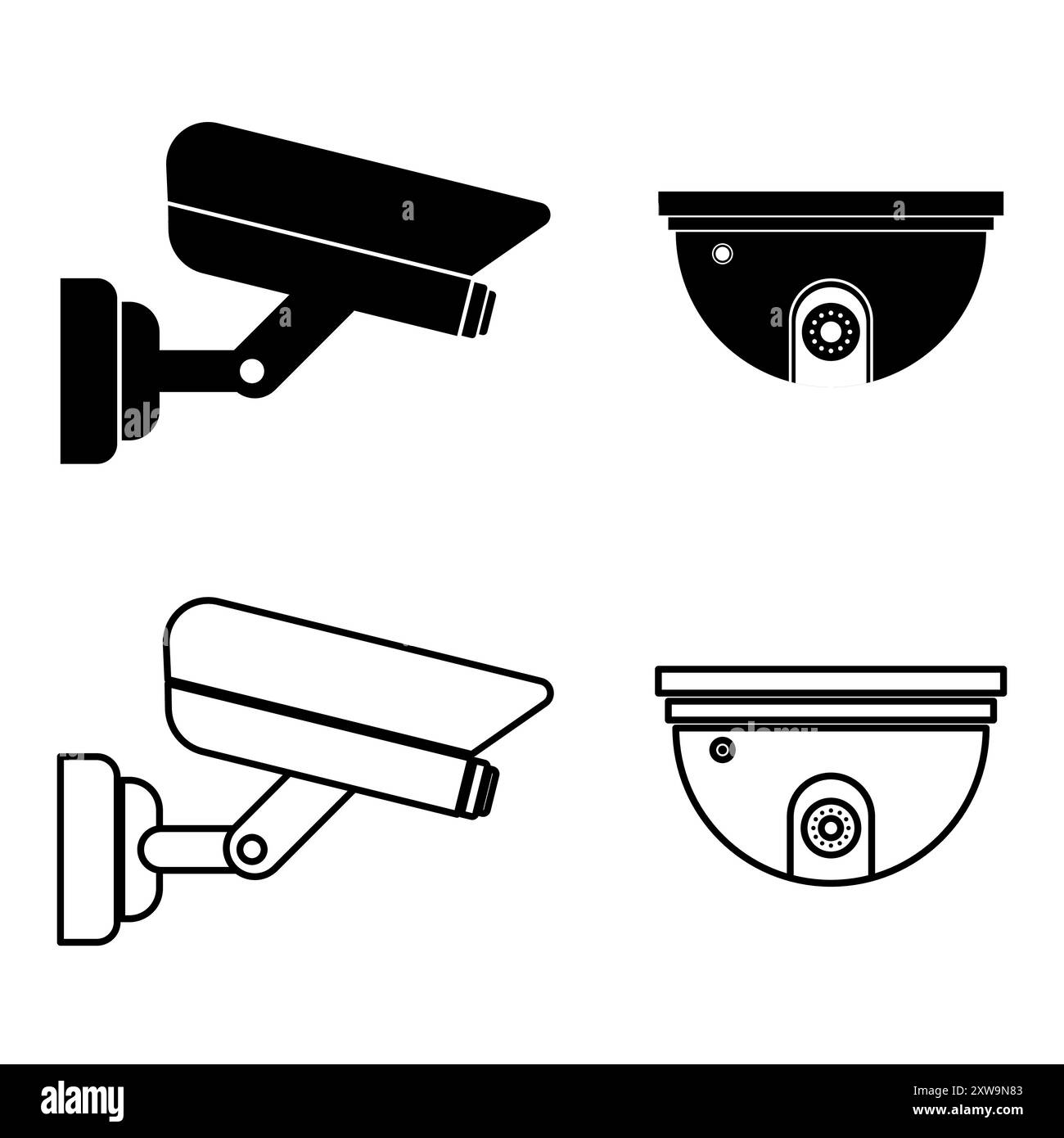 CCTV camera in operation sign and symbol. Vector illustration Stock ...