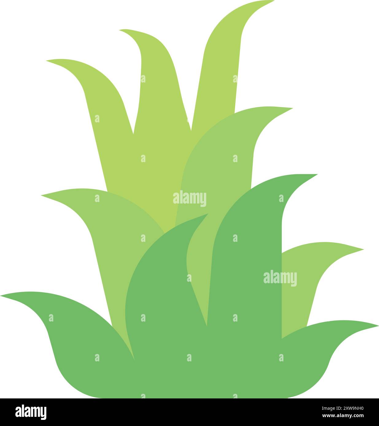 Green bush color icon. Natural environment element Stock Vector Image ...