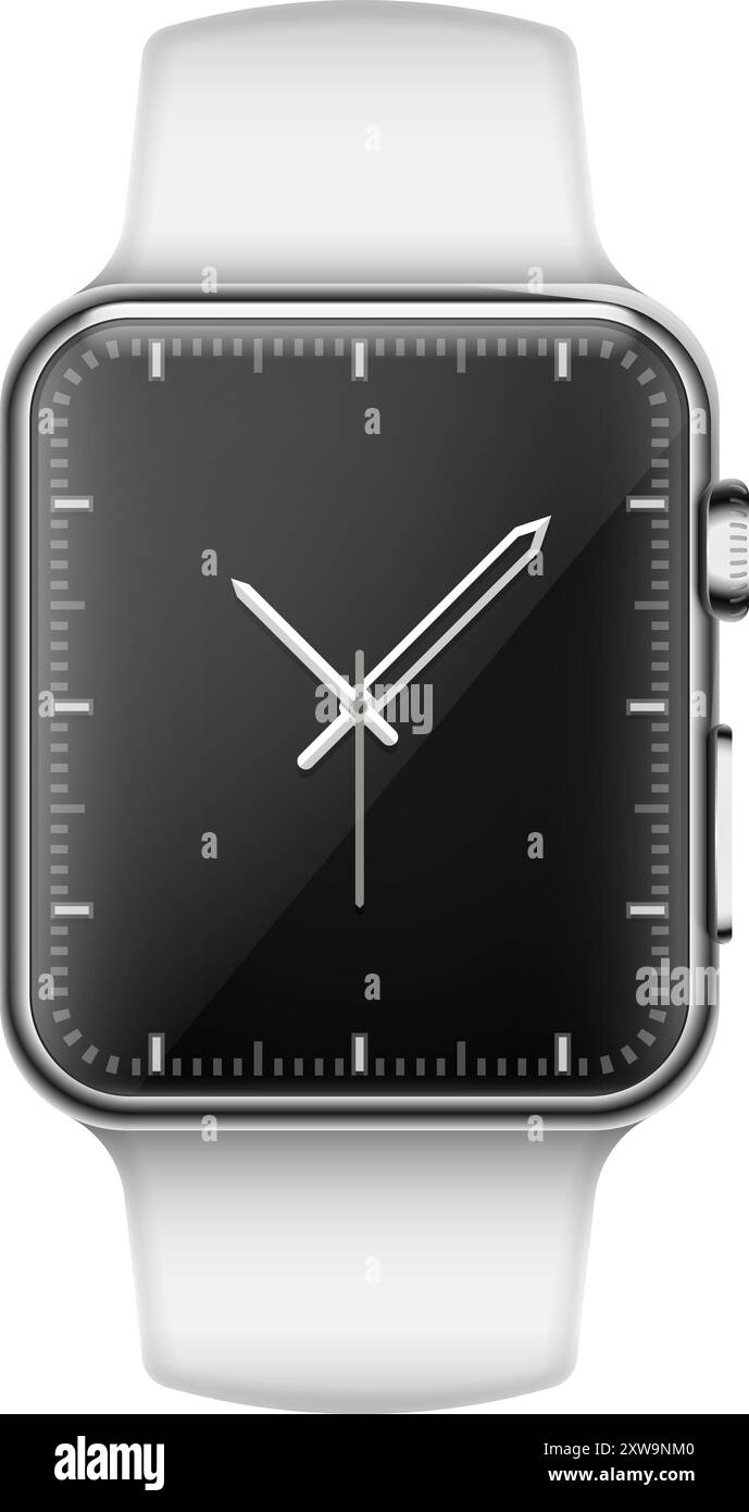 Elegant watch mockup. Realistic hand wrist clock Stock Vector Image ...