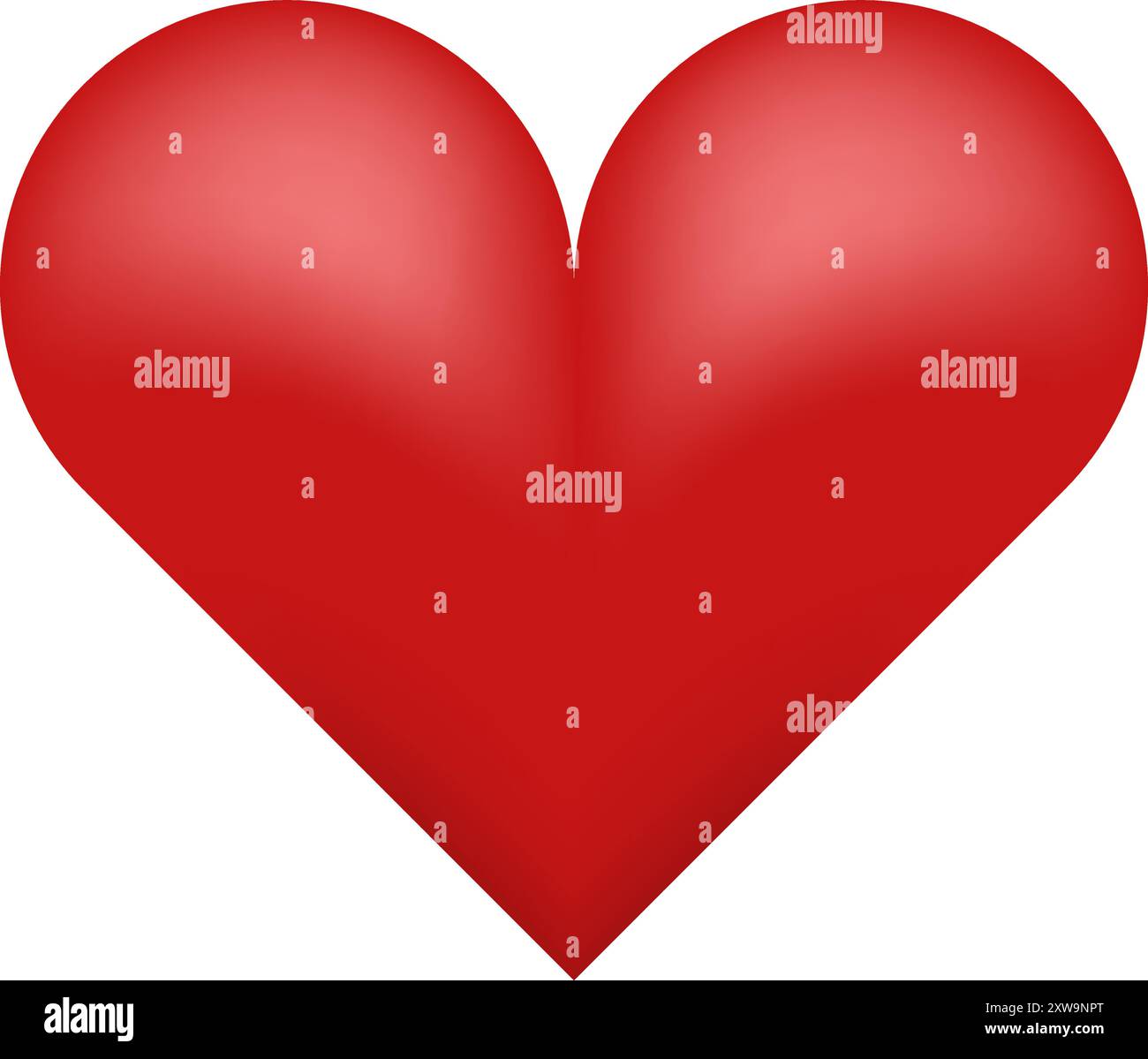 Red heart. Shiny love symbol. Romance sign Stock Vector Image & Art - Alamy