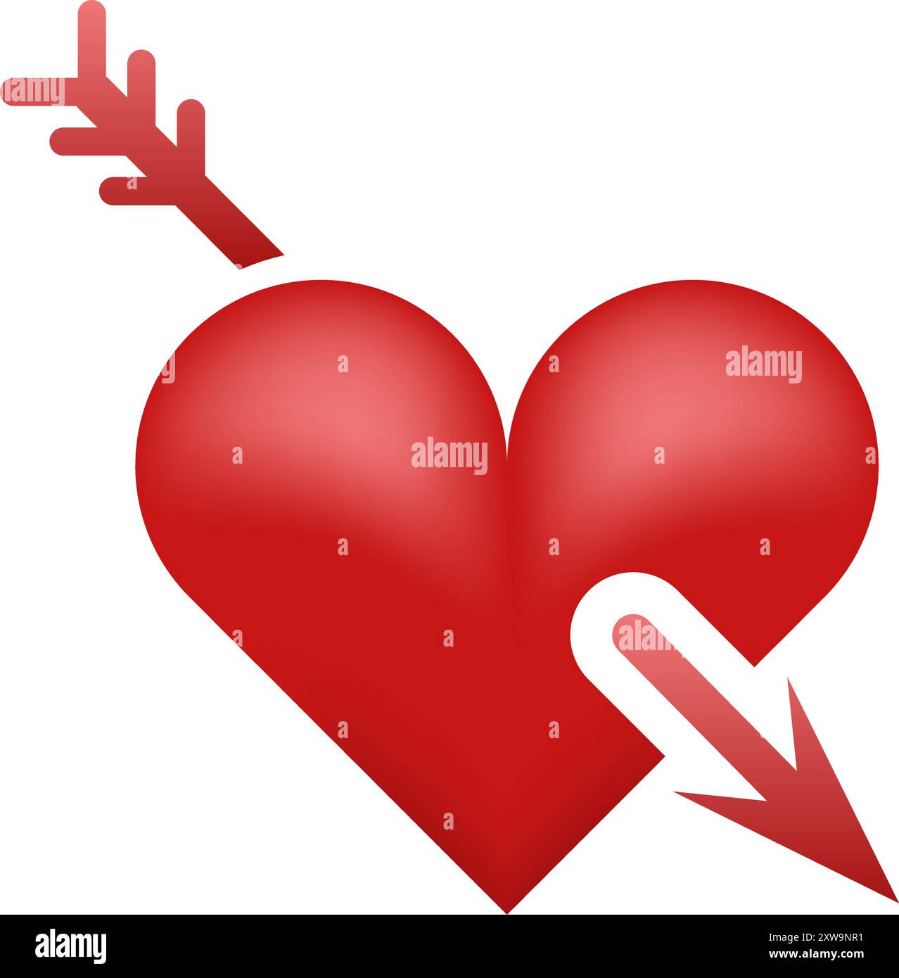 Heart arrow symbol. Romantic icon. Love sign Stock Vector Image & Art ...