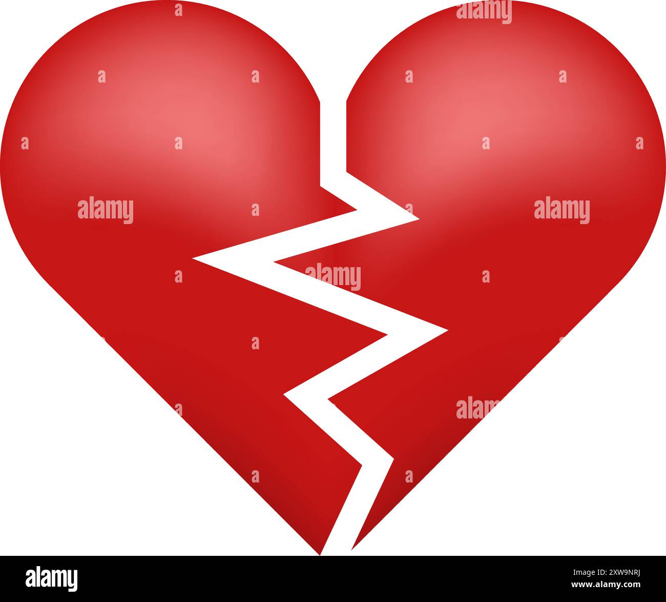 Broken heart icon. Breakup symbol. Divorce sign Stock Vector Image ...