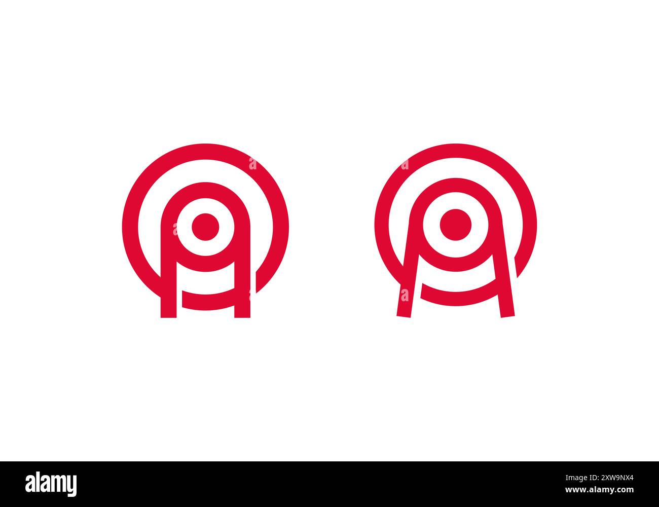 Logo Letter A and Target Arrow, Minimalist and Modern Logo Template ...