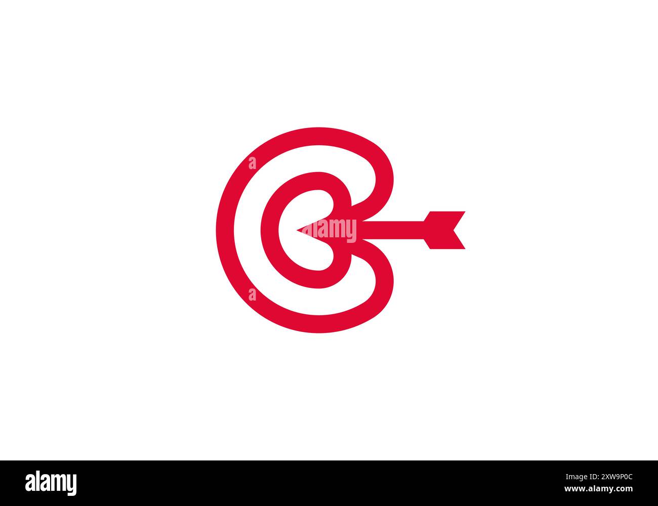 Logo Target Arrow witn blend circle, Minimalist and Modern Logo ...