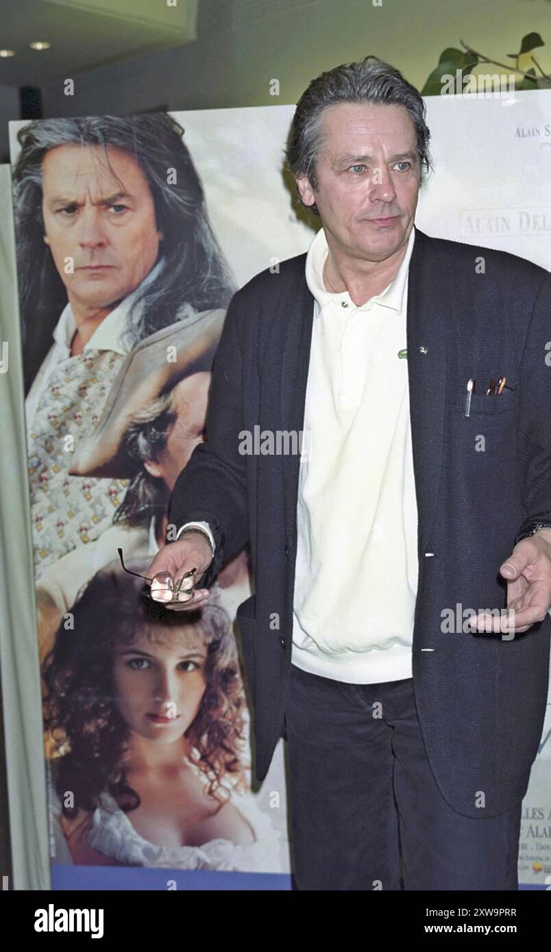 FILE: French actor Alain Delon is seen in Shibuya Ward, Tokyo, Japan on ...