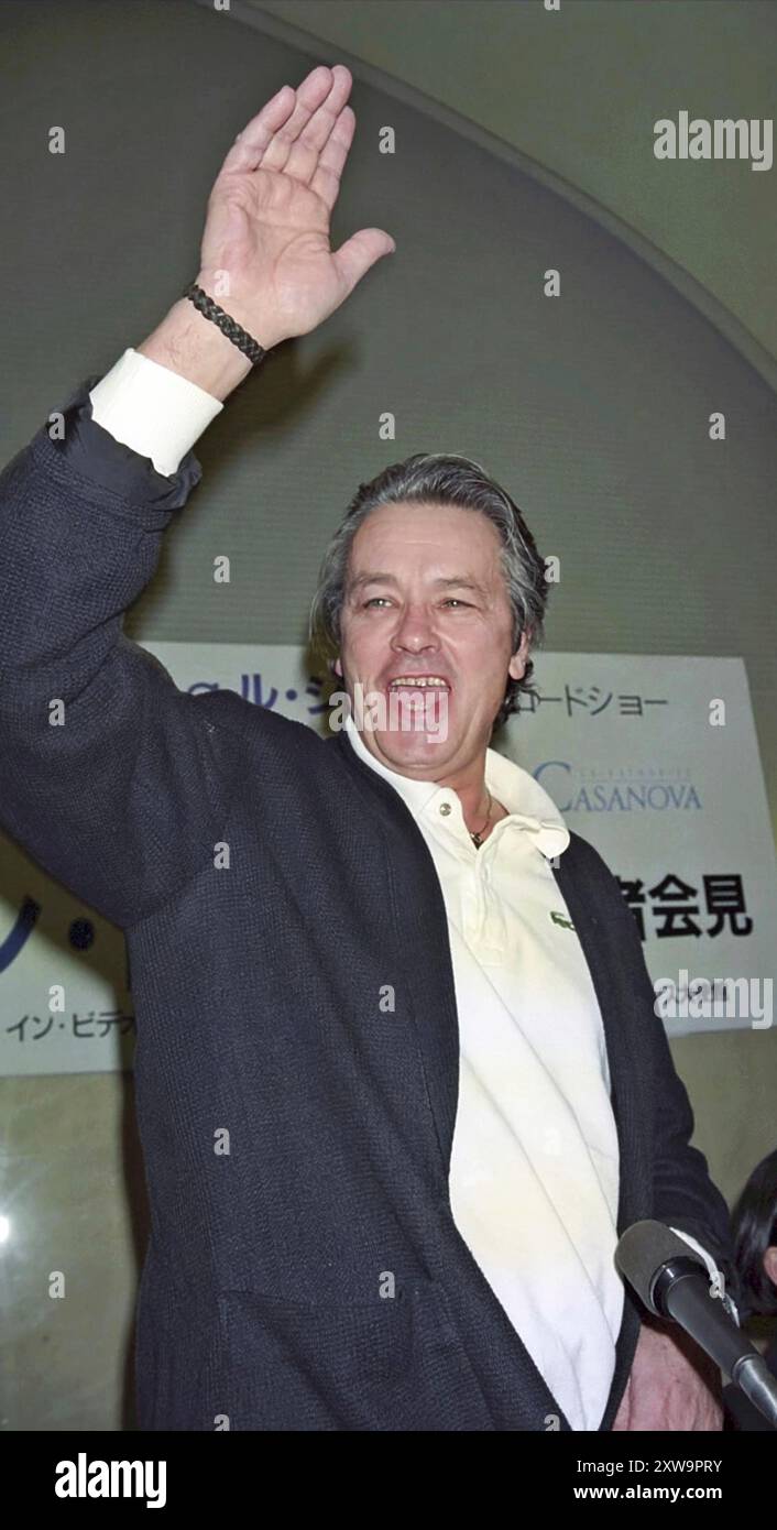 FILE: French actor Alain Delon is seen in Shibuya Ward, Tokyo, Japan on ...