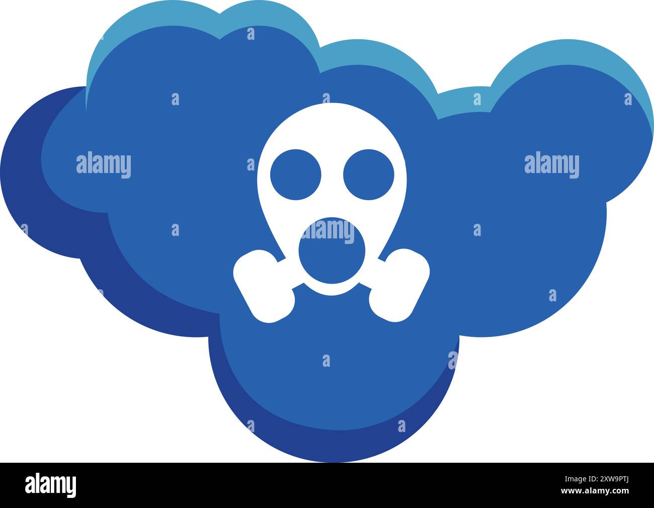 Toxic cloud color icon. Poison gas symbol Stock Vector Image & Art - Alamy