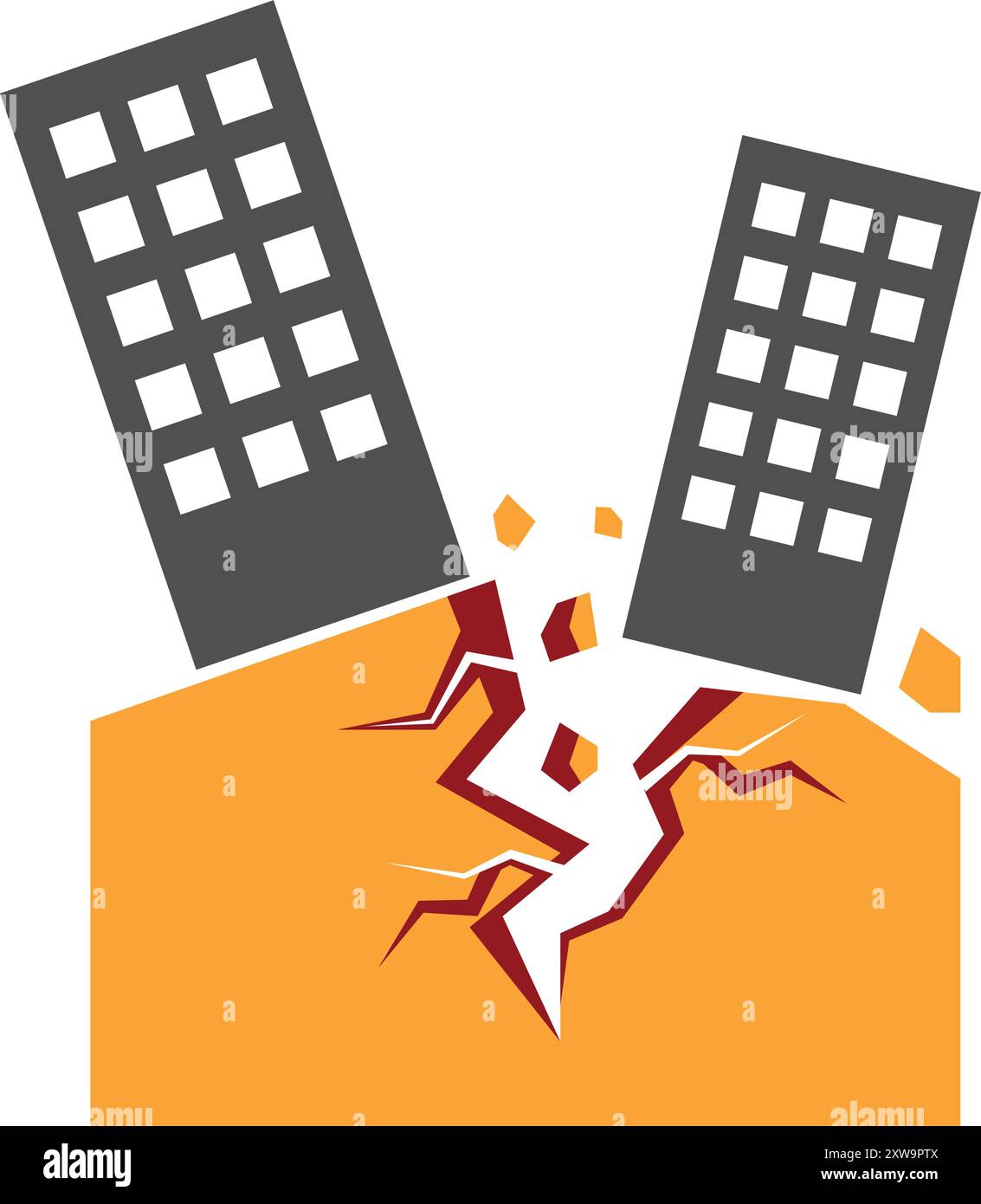 Old house falling to ruin Stock Vector Images - Alamy