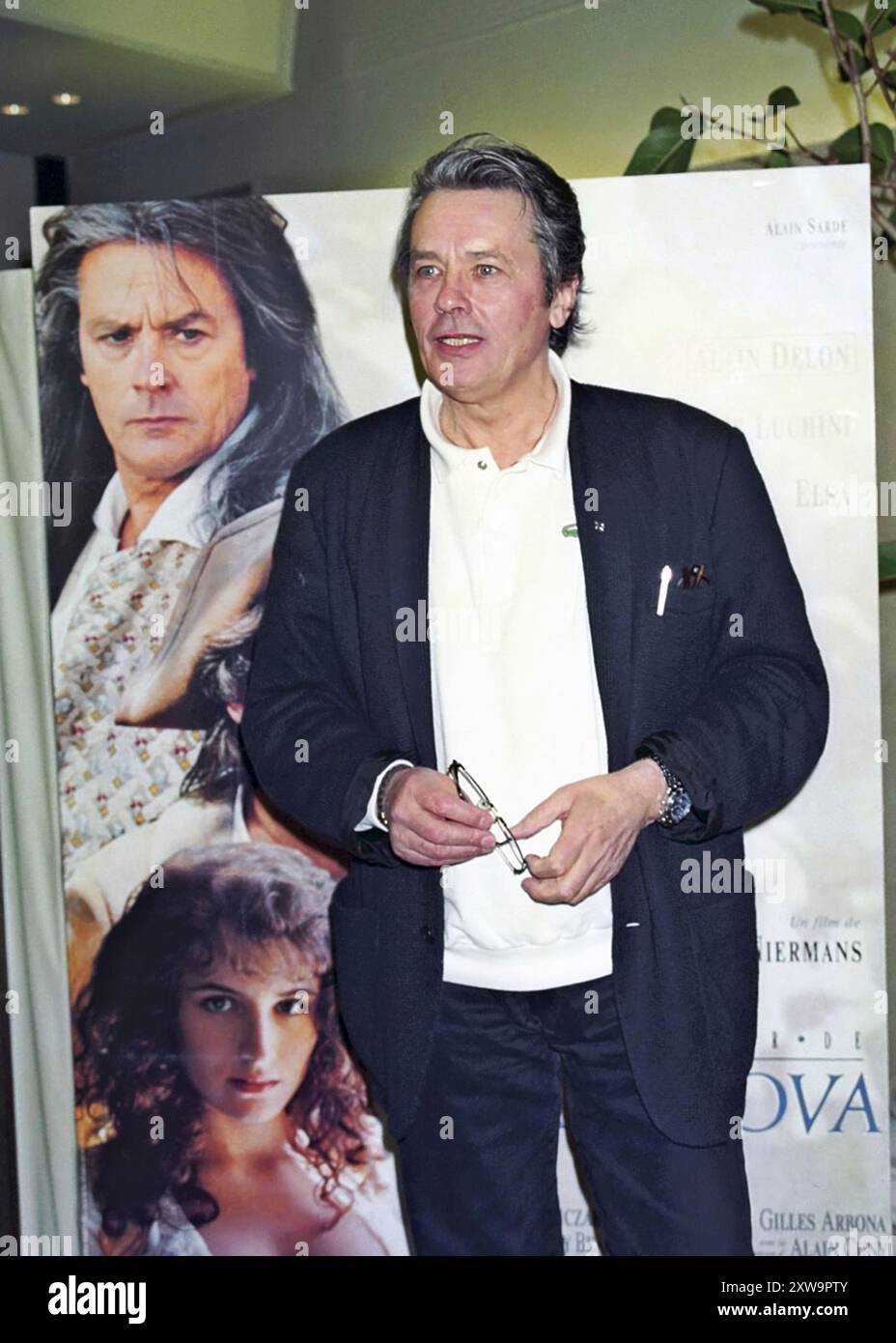 FILE: French actor Alain Delon is seen in Shibuya Ward, Tokyo, Japan on ...