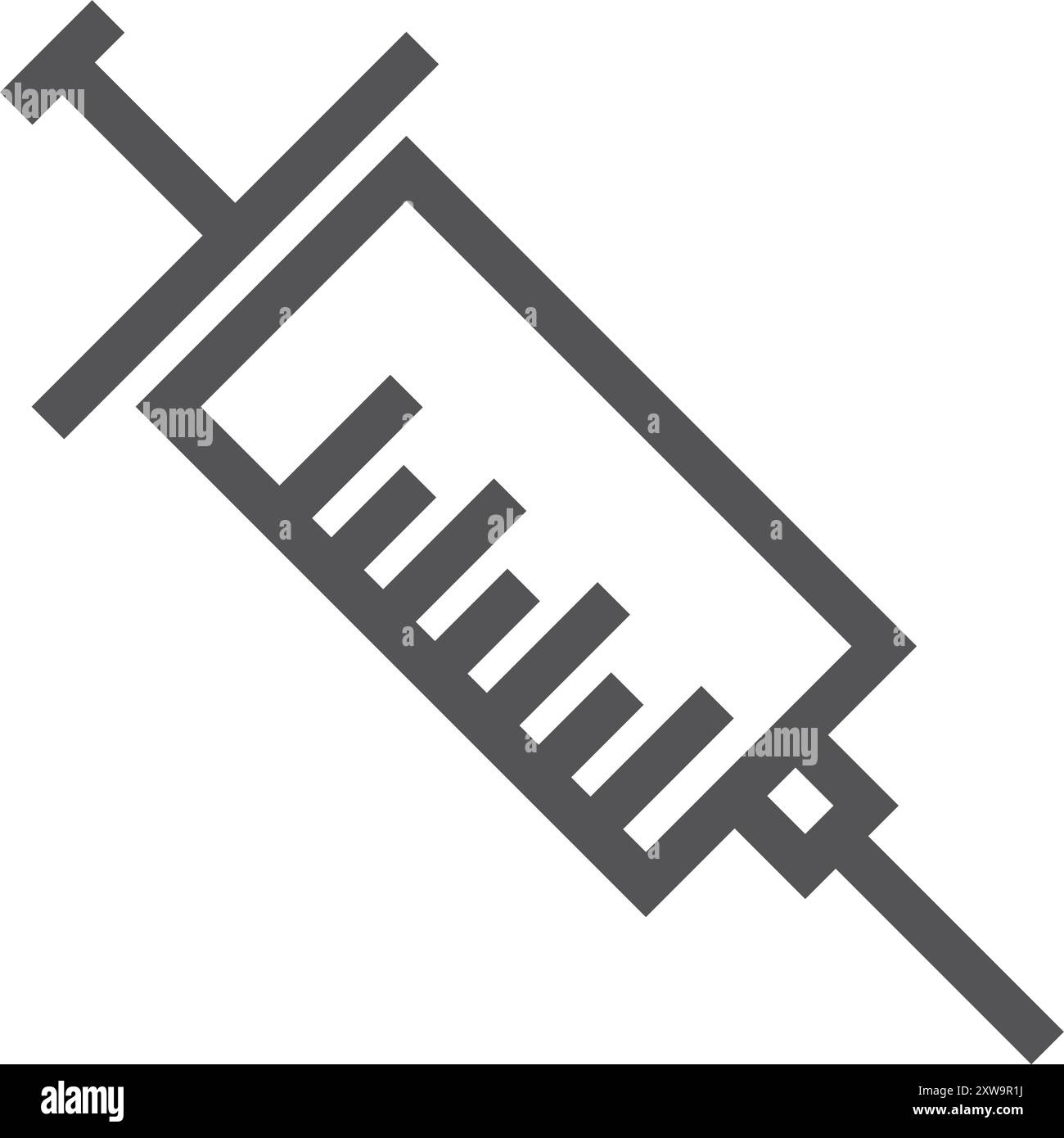 Vaccine line icon. Syringe symbol. Injection sign Stock Vector Image ...