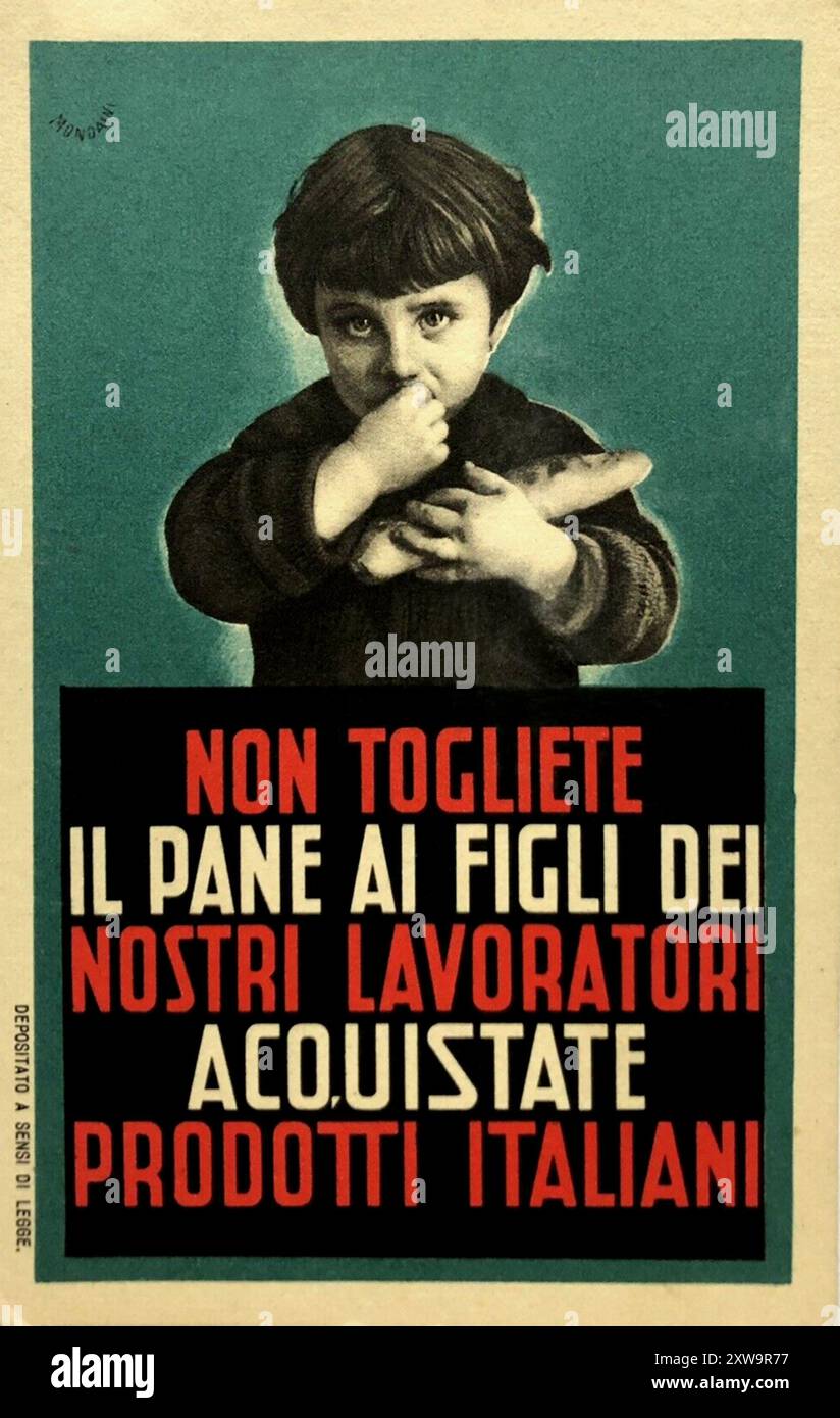 Fascismo italiano poster hi-res stock photography and images - Alamy