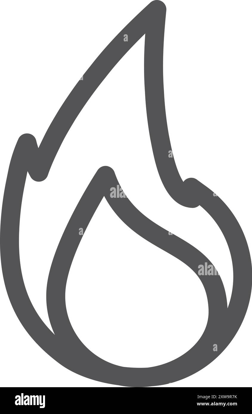 Flame symbol Black and White Stock Photos & Images - Alamy