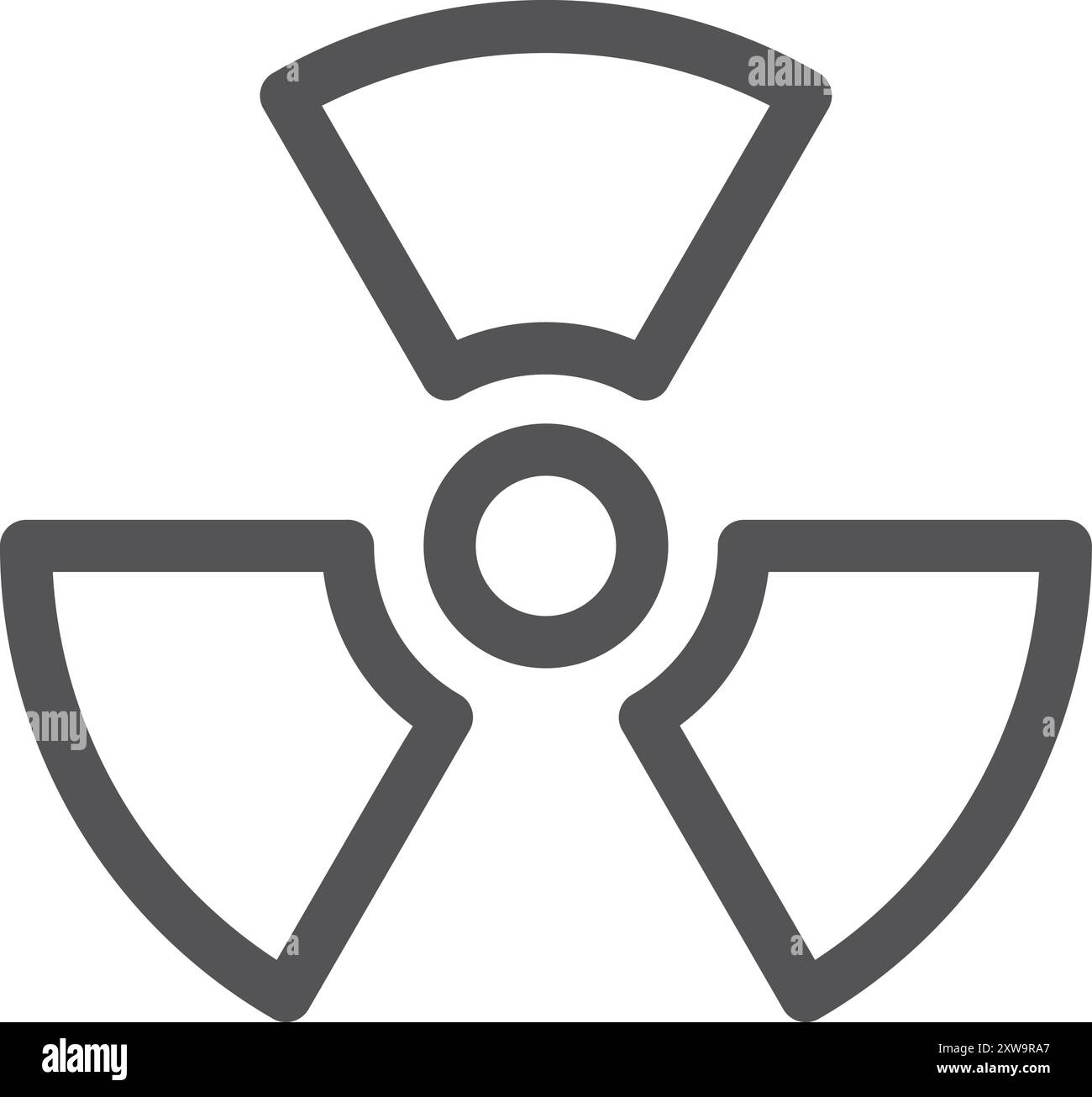 Radioactive danger sign. Hazard symbol. Protection sign Stock Vector ...