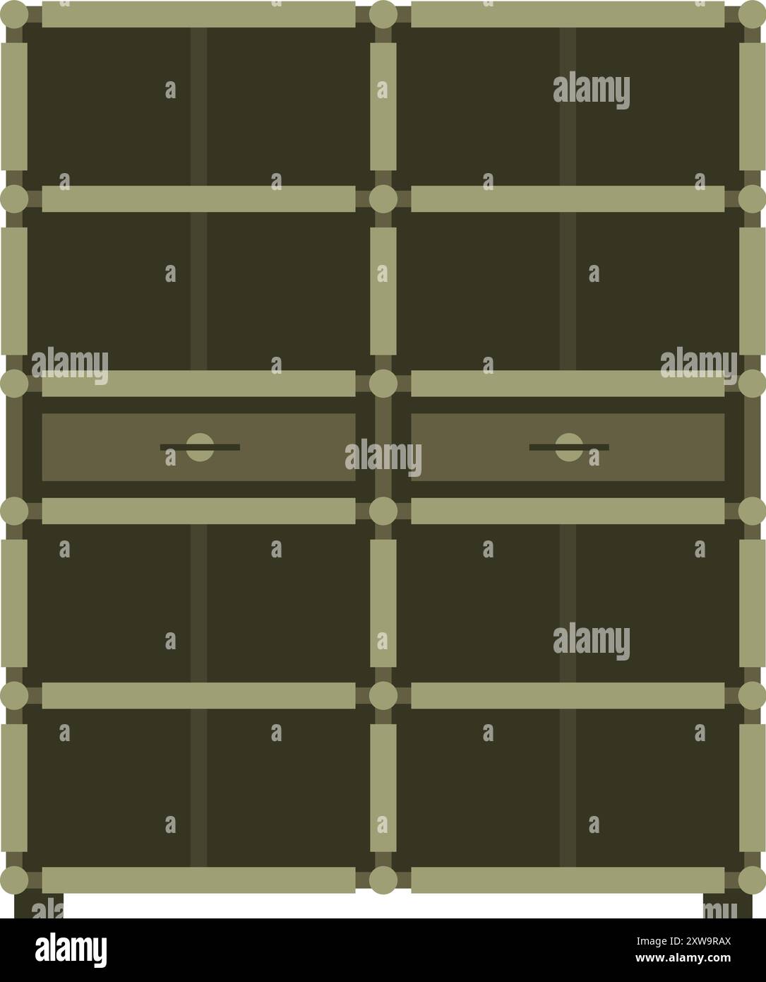 Interior of modern empty wardrobe room Cut Out Stock Images & Pictures ...