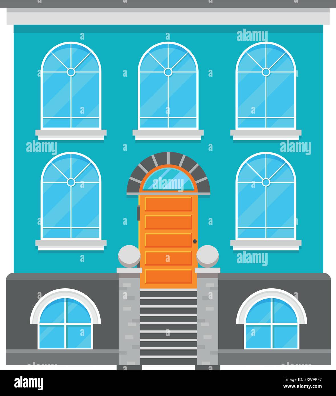 Townhouse exterior Cut Out Stock Images & Pictures - Alamy