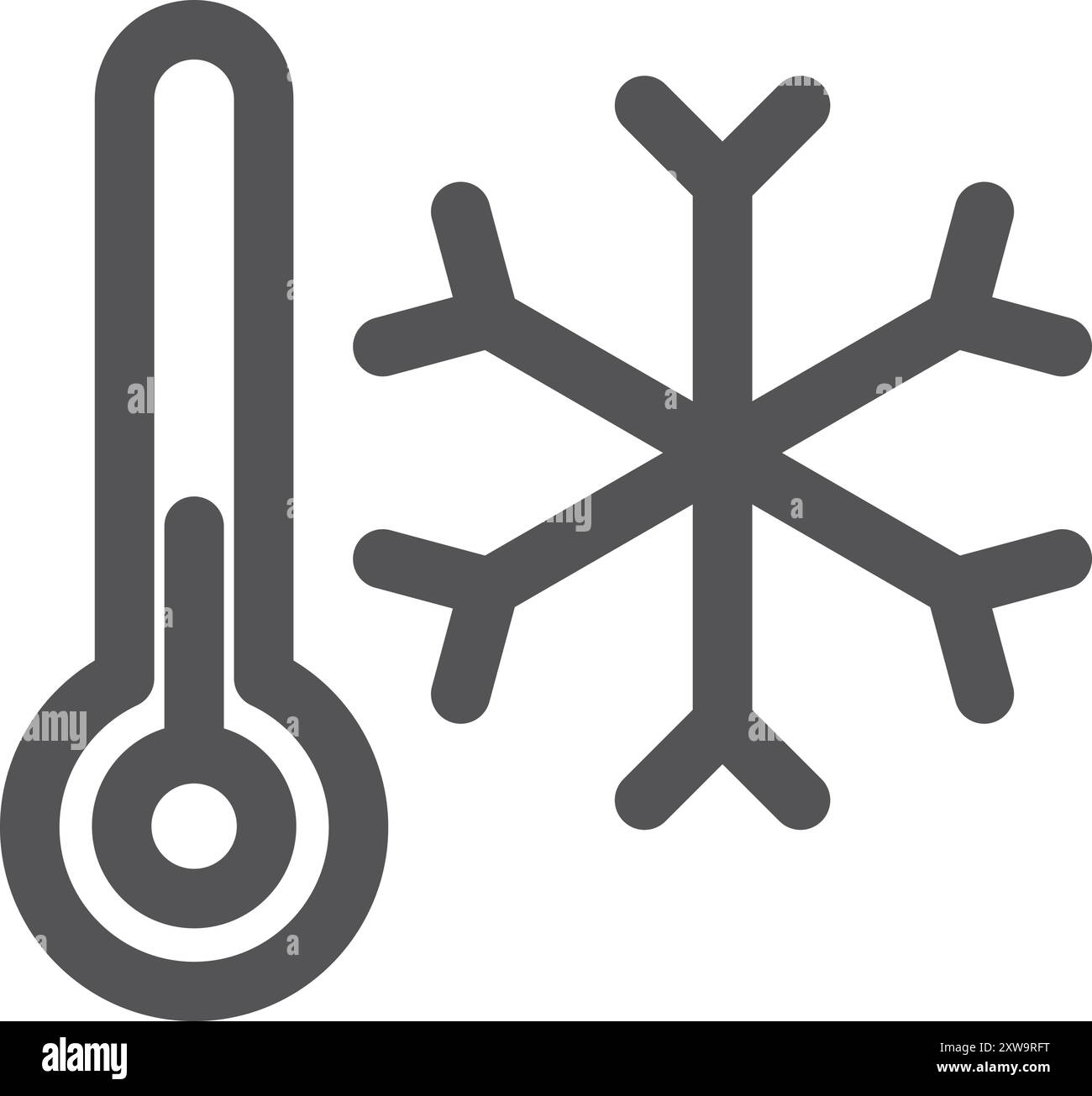 Thermostat cold weather Stock Vector Images - Alamy