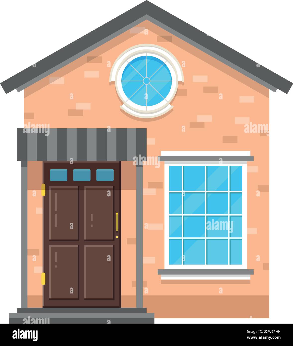 New townhouse apartment building Cut Out Stock Images & Pictures - Alamy