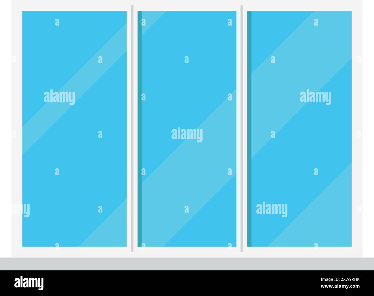 Office Building Glass Facade Detail Stock Vector Images Alamy