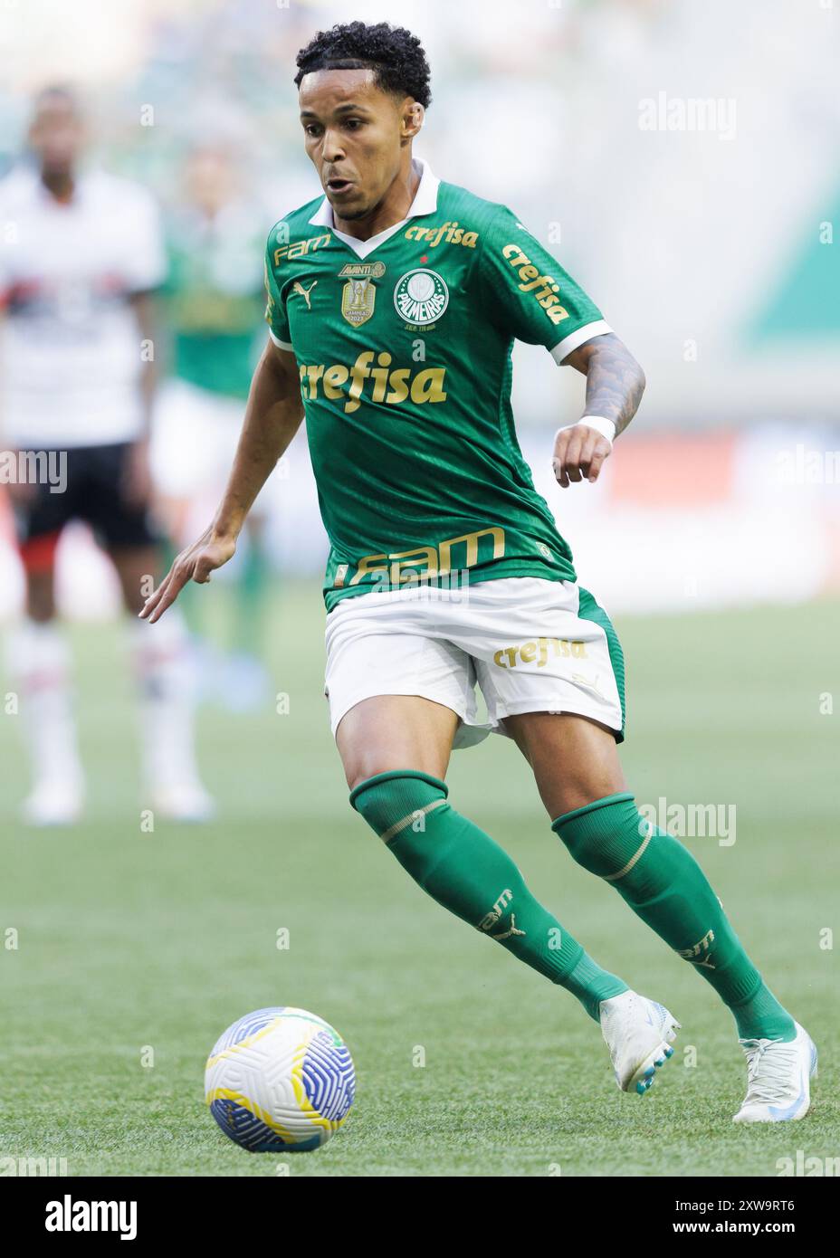 Sao Paulo, Brazil. 18th August, 2024. Soccer Football - Brazilian Championship – Palmeiras v São ...