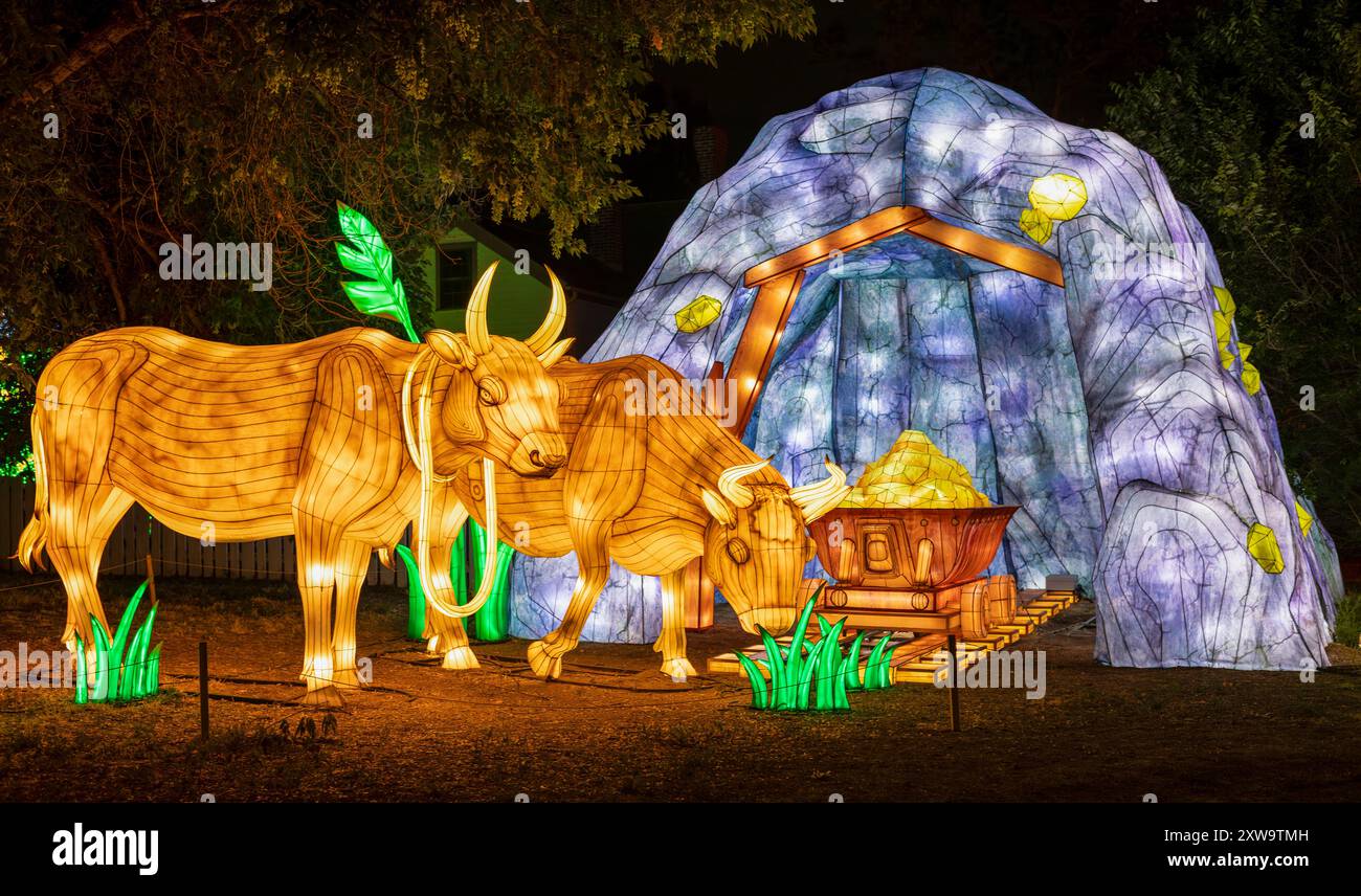 Denver, Colorado - August 15, 2024: Bright Nights at Four Mile, Paper ...