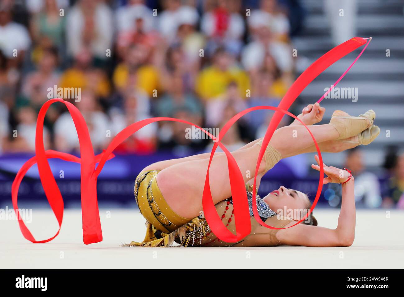Paris, France. 9th Aug, 2024. Daria Atamanov (ISR) Rhythmic Gymnastics ...